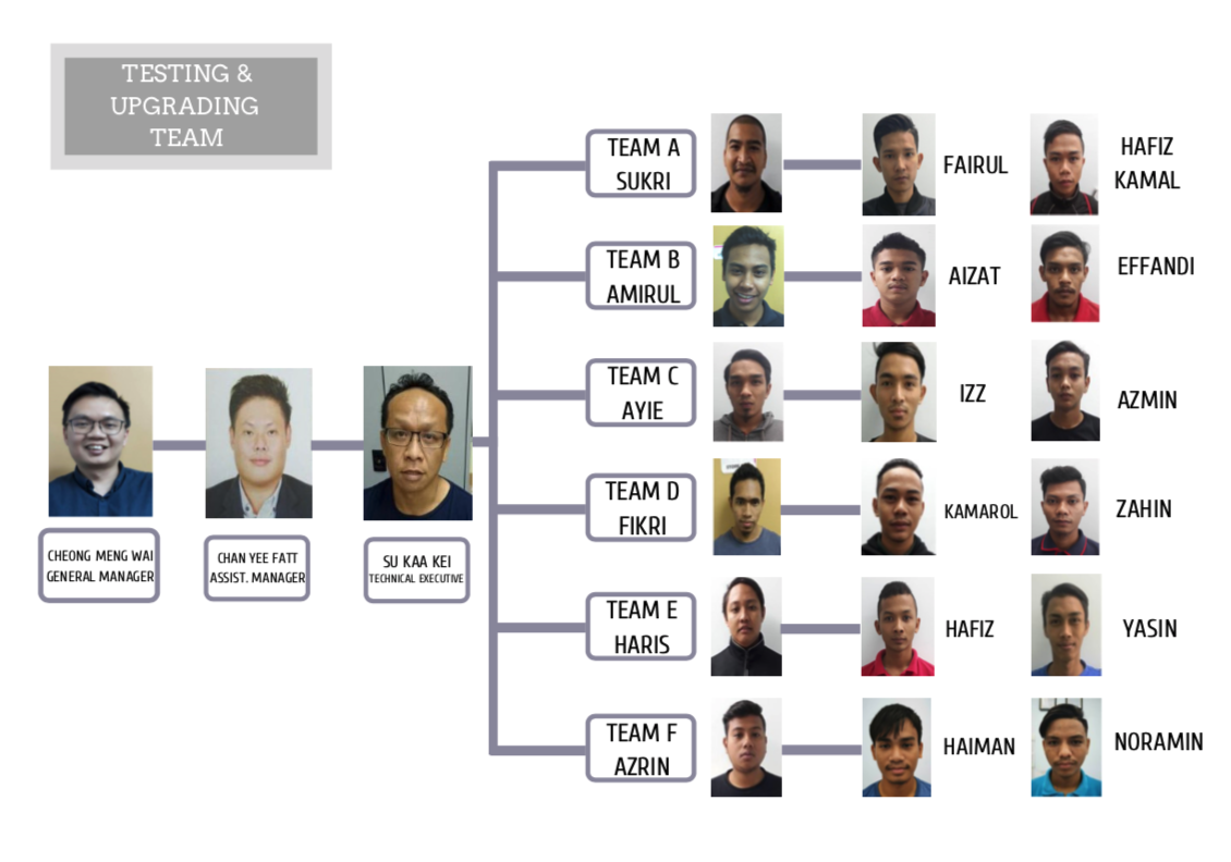 Organization Chart – Elevators & Escalators